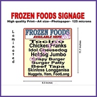 frozen food signage Price & Voucher May 2026 | BigGo Philippines
