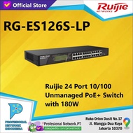 Harga RUIJIE-RG-ES126S-LP-24-PORT-10-100-UNMANAGED-POE-SWITCH-WITH-180W Terbaru Maret 2024 ...