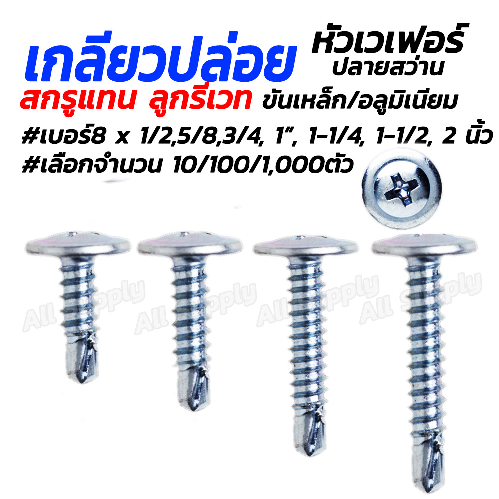 สกรูปลายสว่านเกลียวปล่อย ถูกที่สุด พร้อมโปรโมชั่น ก.ย. 2023|BigGoเช็คราคาง่ายๆ