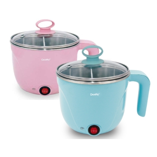 DANRO 丹露多功能快煮鍋 MS-D10 1.2L 304不鏽鋼內鍋 櫻花粉/湖水藍/黃色 規格價格總覽