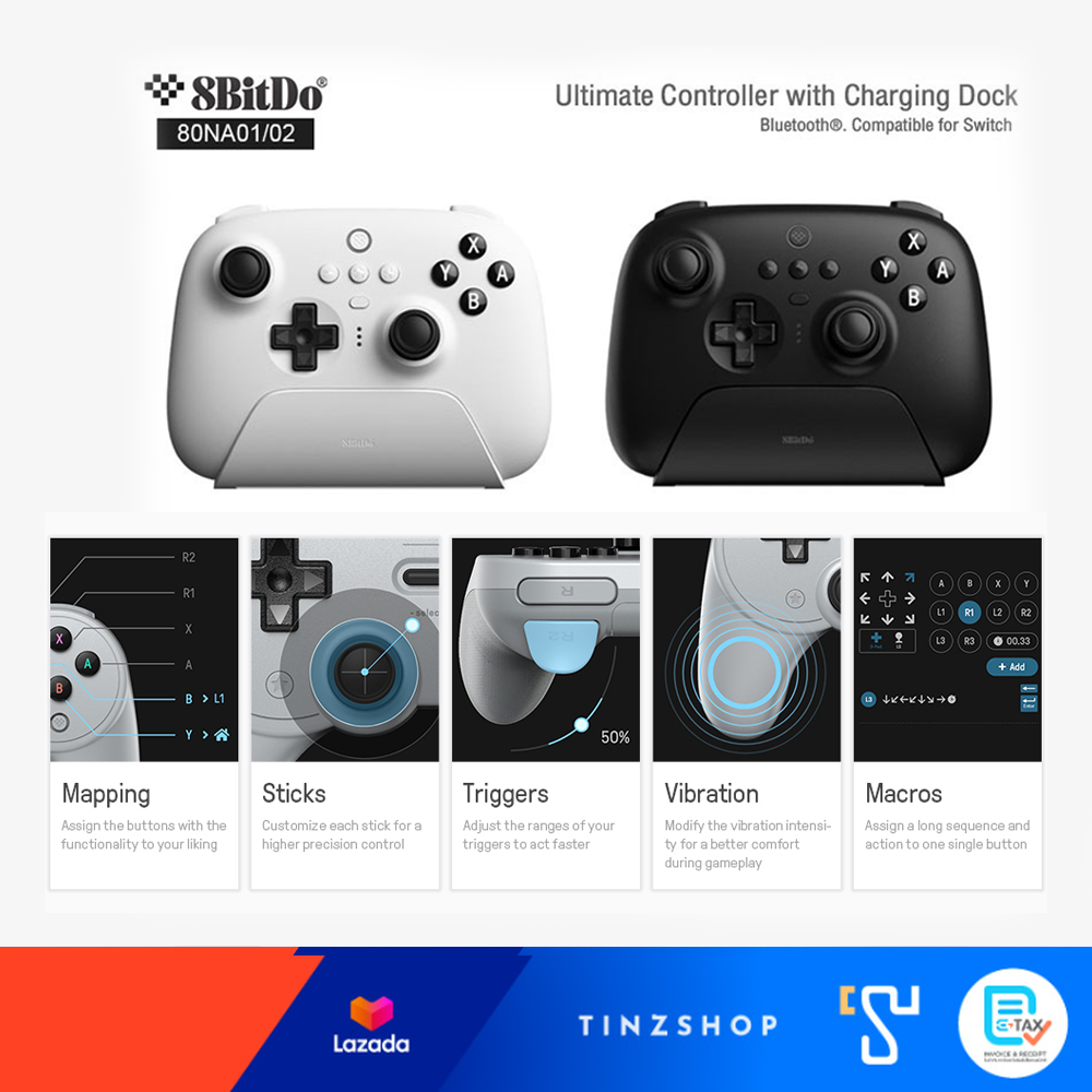 8bitdo Controller ถูกที่สุด พร้อมโปรโมชั่น ก.พ. 2024|BigGoเช็คราคาง่ายๆ