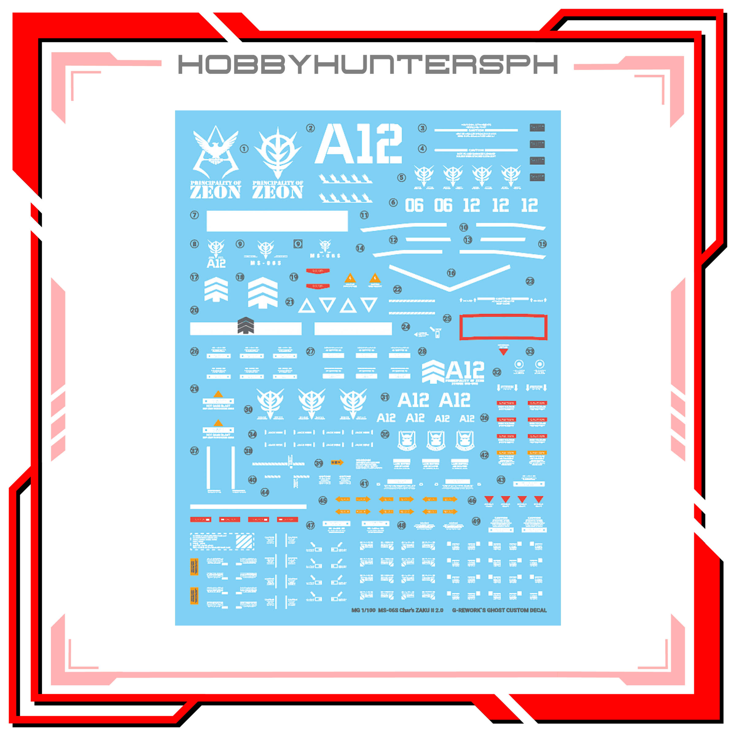 Zaku II Decals Price & Voucher Apr 2023|BigGo Philippines